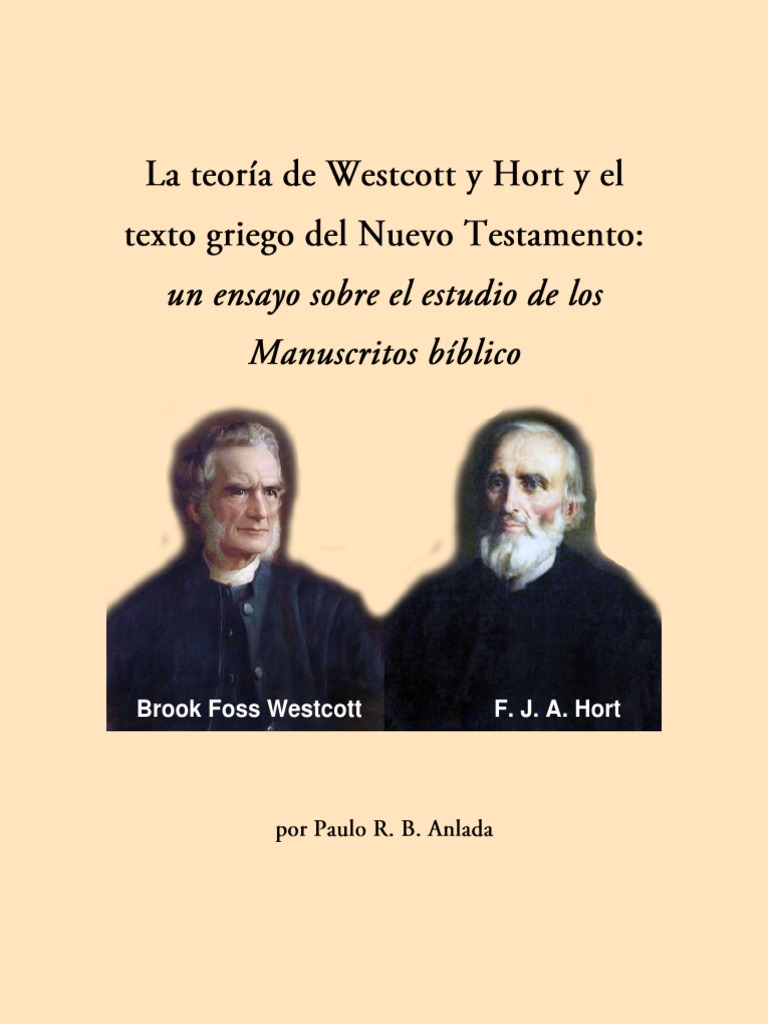 Teoria Westcott - Hort | PDF | Crítica textual | Biblia cristiana