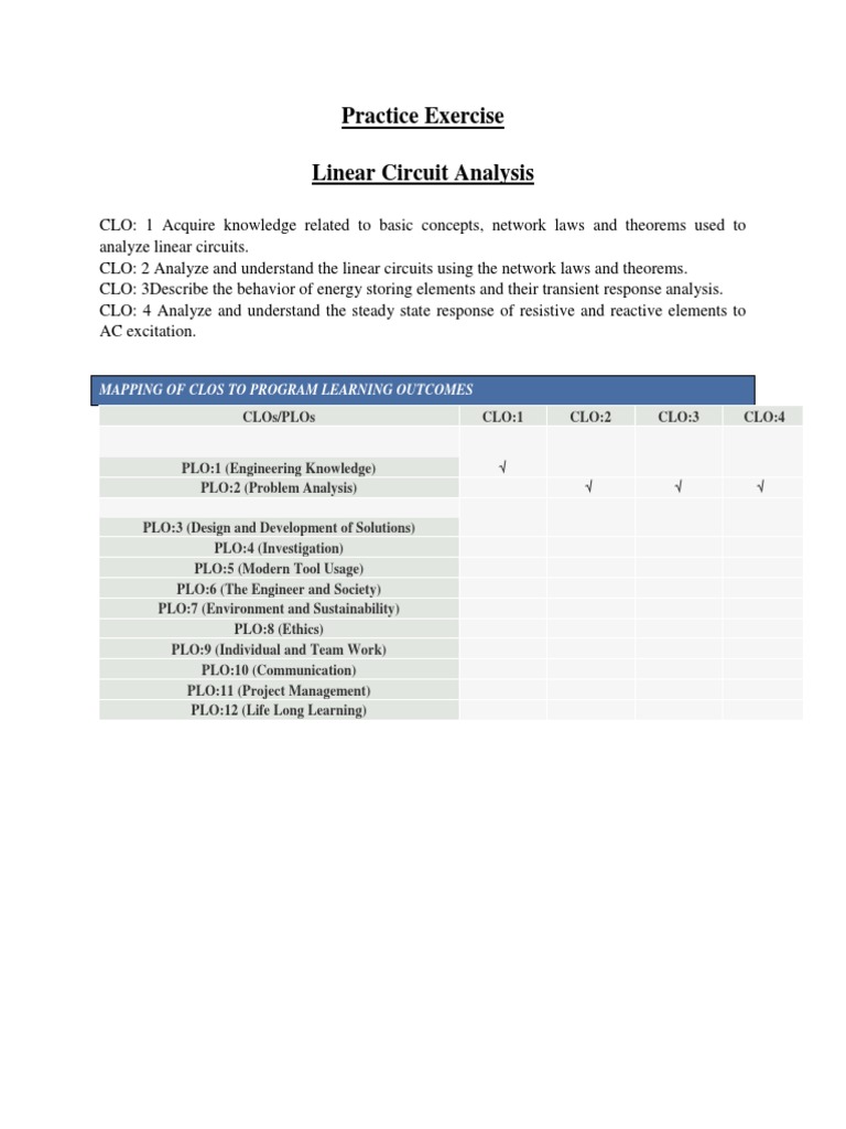 OBE Practice Sheet | PDF