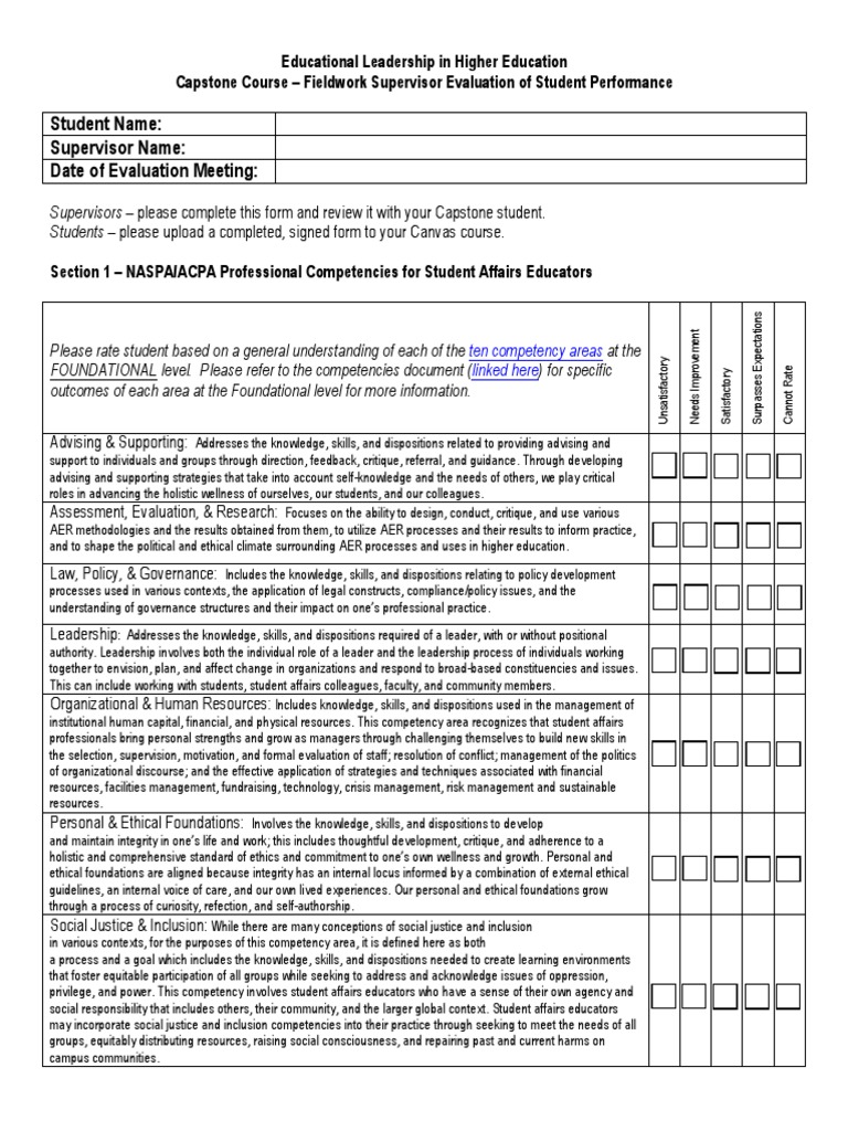 Capstone Evaluation - Mid Semester | PDF | Competence (Human Resources ...