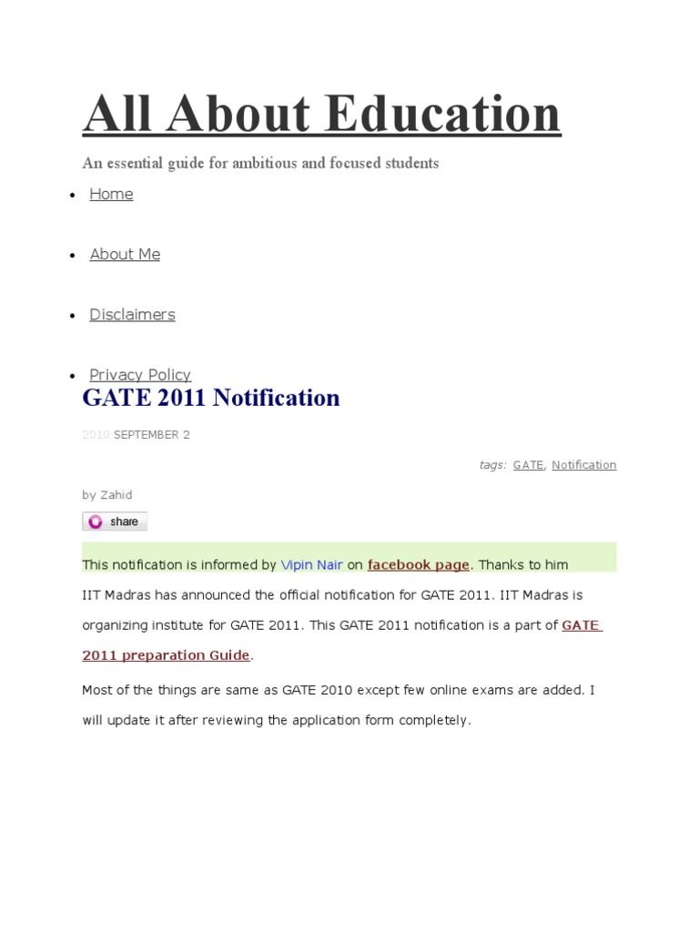 All About Education | PDF