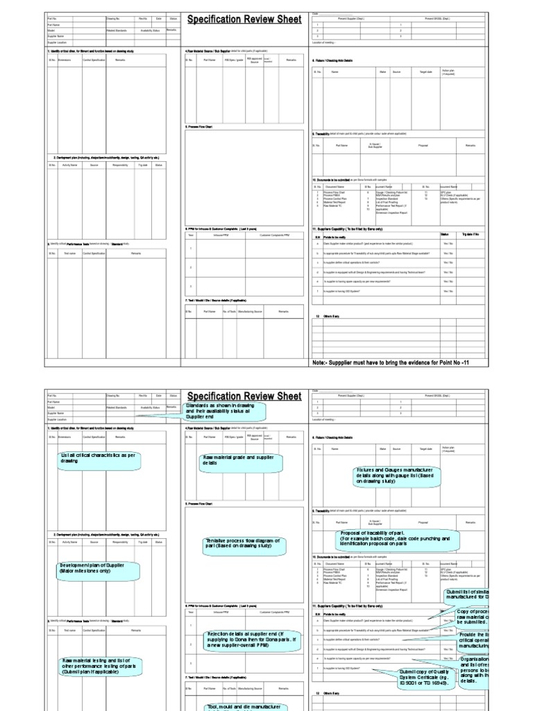 Sona Specification Meeting Format | PDF | Specification (Technical ...