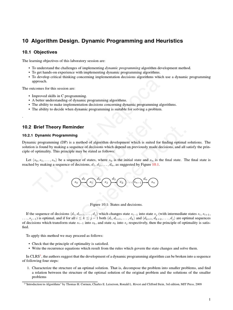 Algoritm Design - Curs UT Cluj | PDF | Mathematical Optimization | Dynamic Programming