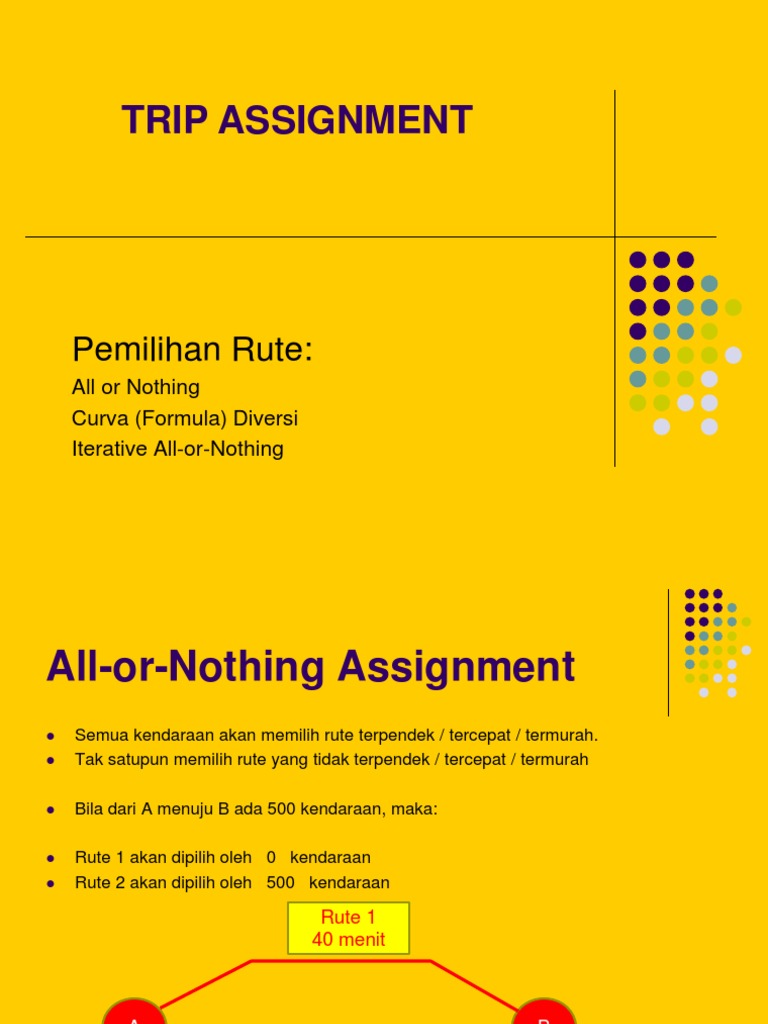 Trip Assignment 1 | PDF