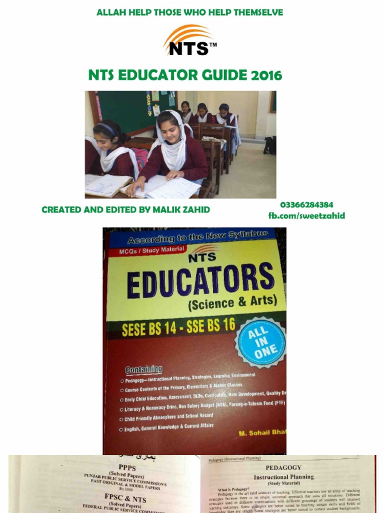NTS Educators Complete Book 2016 PDF | PDF
