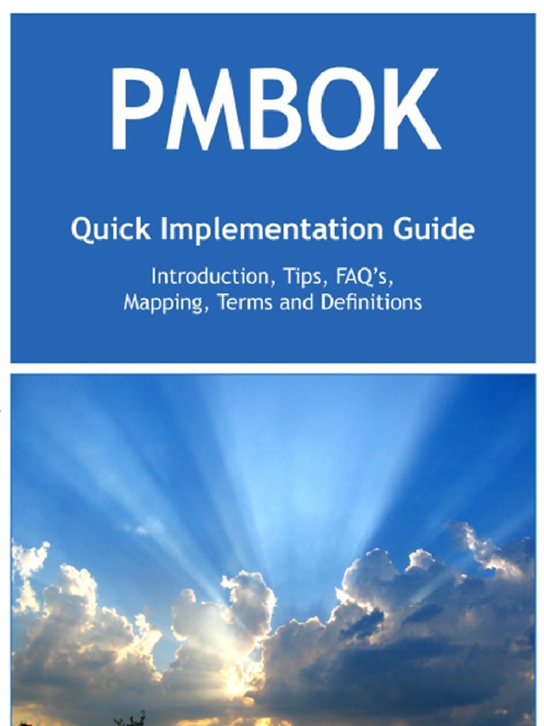 PMBOK Quick Implementation Guide | PDF