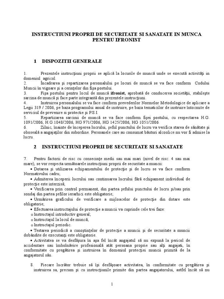 Instr Prop Ifronist | PDF