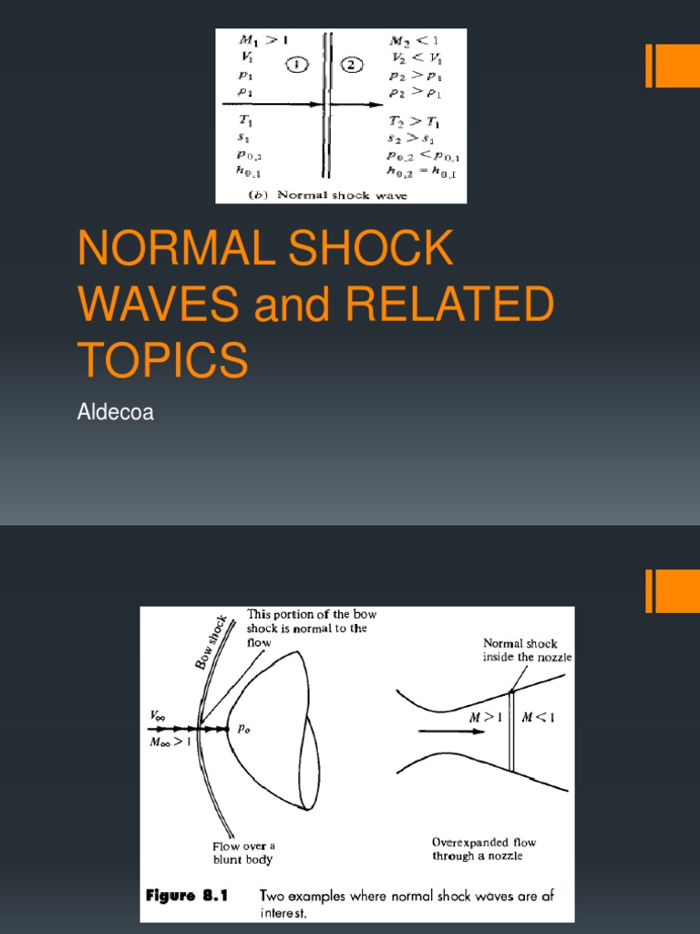Normal Shock Waves and Related Topics: Aldecoa | PDF | Mach Number ...