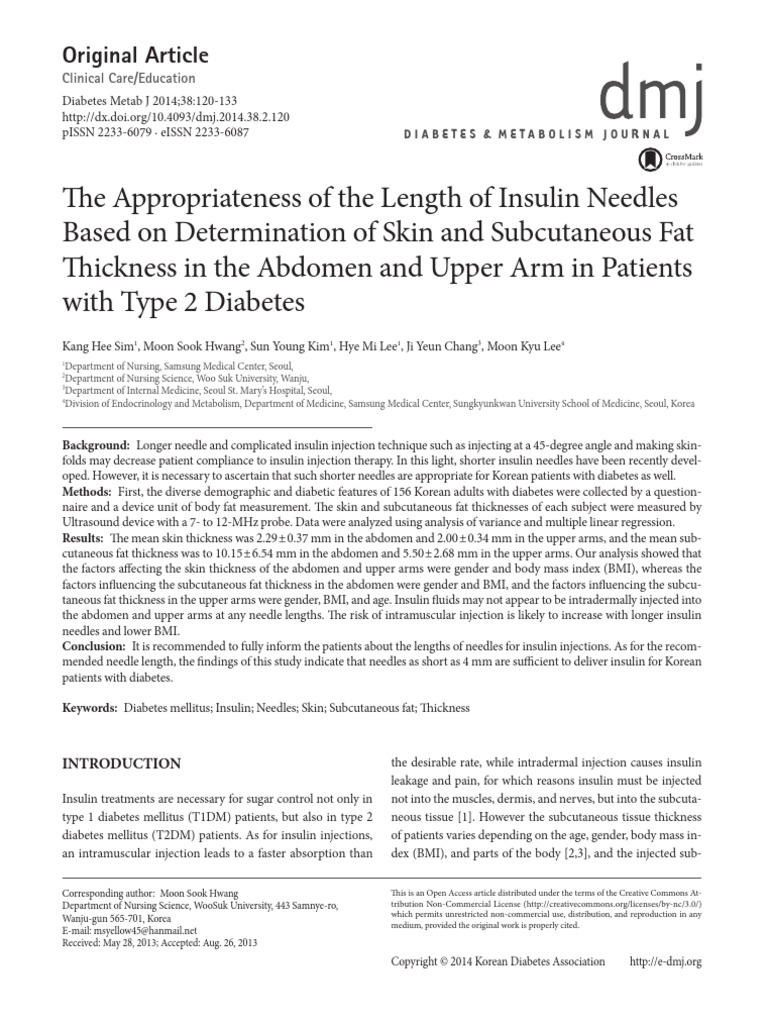 DMJ 38 120 | PDF | Injection (Medicine) | Adipose Tissue