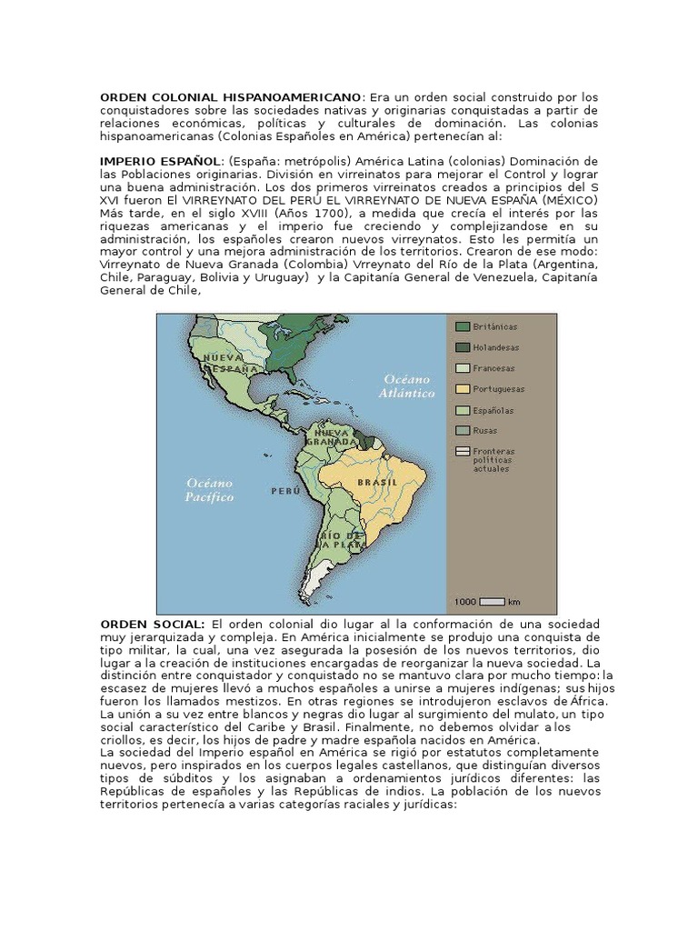 Orden Colonial Hispanoamericano Editado