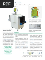 Rapiscan 620XR Datasheet | PDF | Image Scanner | X Ray