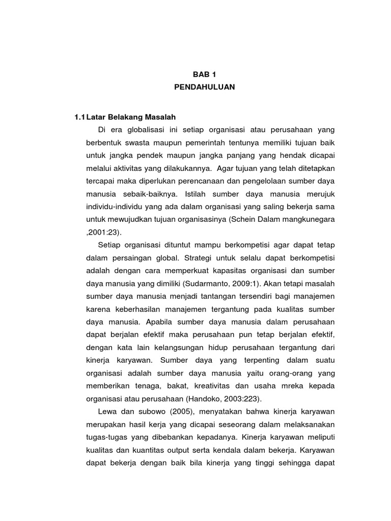 "Pengaruh Gaya Kepemimpinan Dan Motivasi Kerja Terhadap Kinerja ...