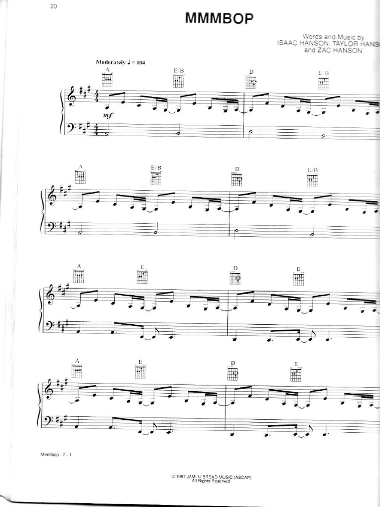 Hanson Mmmbop PDF | PDF