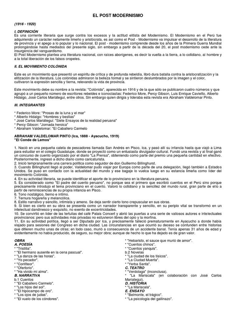 Abraham Valdelomar | PDF | Poesía