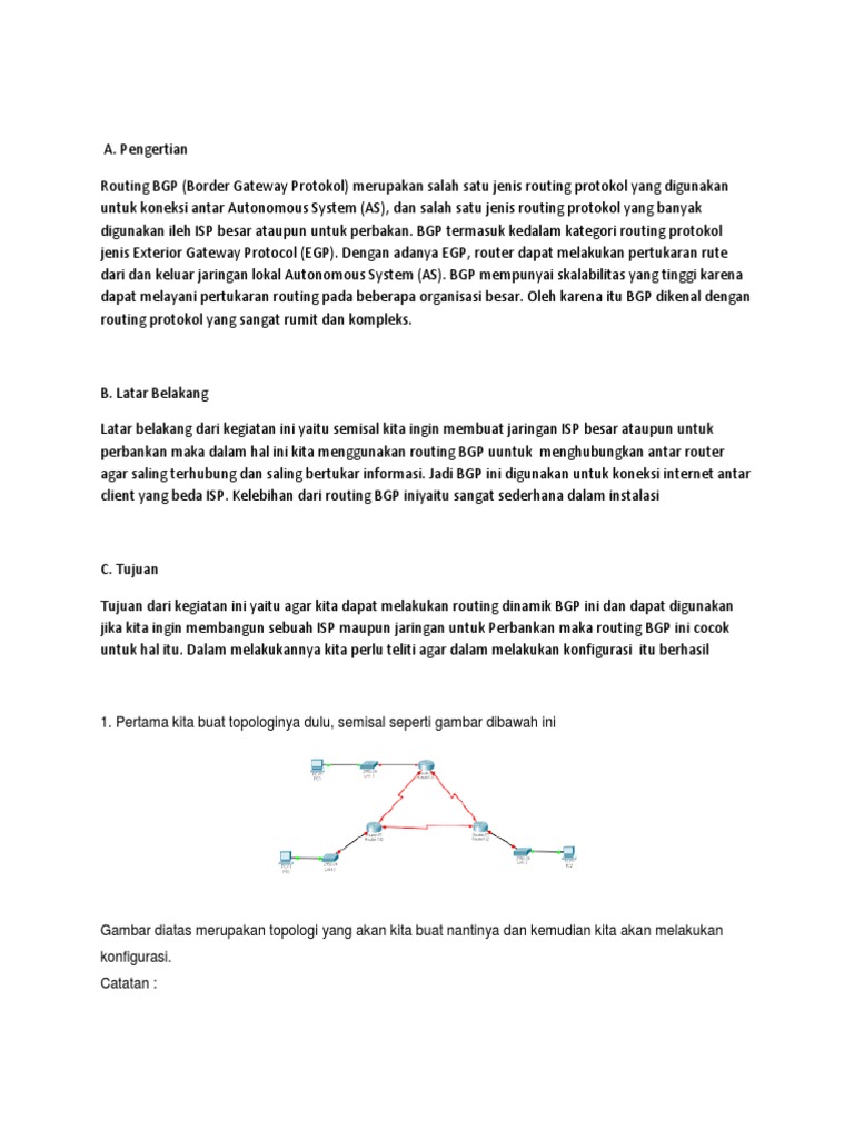 Panduan Konfigurasi Routing BGP | PDF