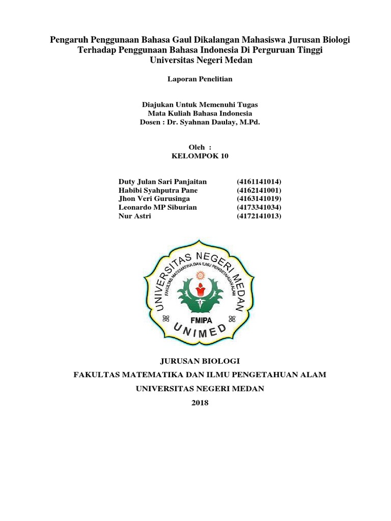 Mini Riset Bahasa Indonesia Kelompok 10 | PDF
