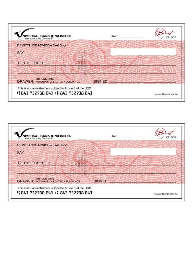 Secret Cheques | PDF