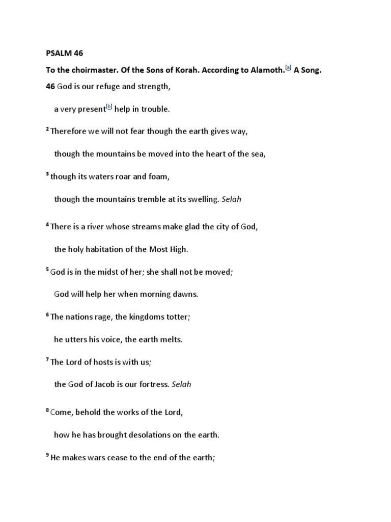 Psalm 46 | PDF