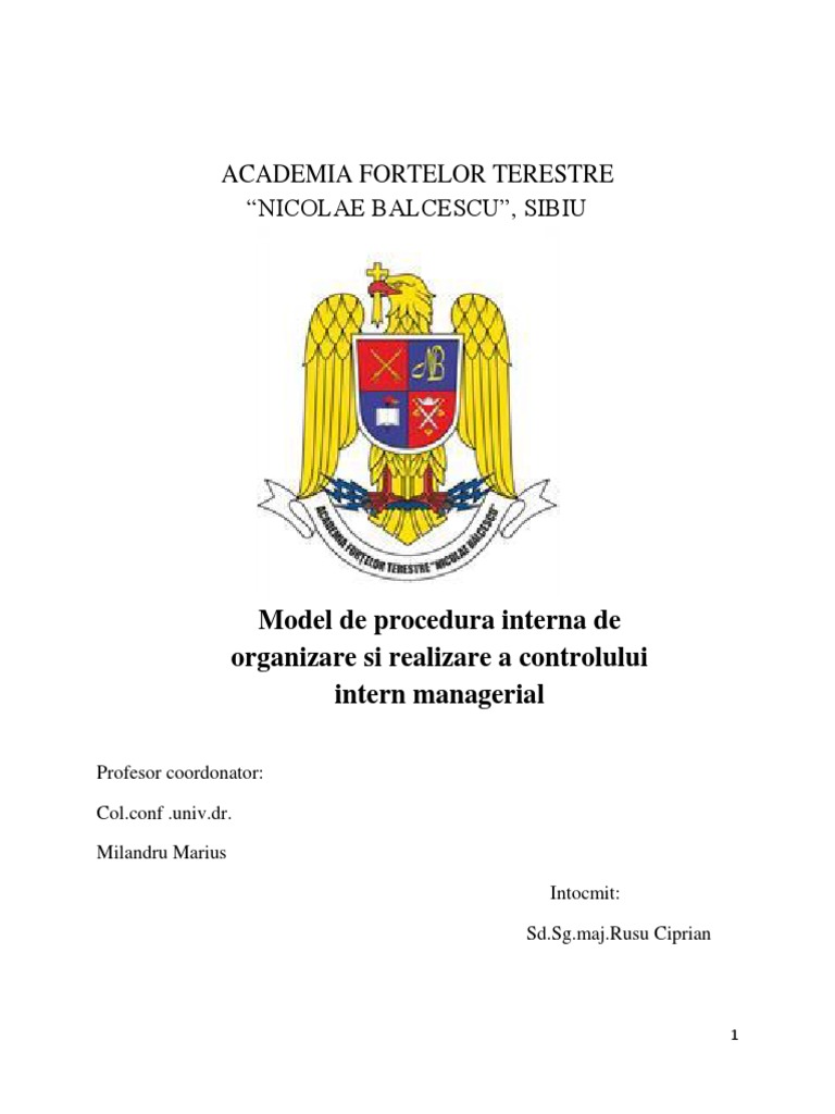 Control Intern Poriect | PDF