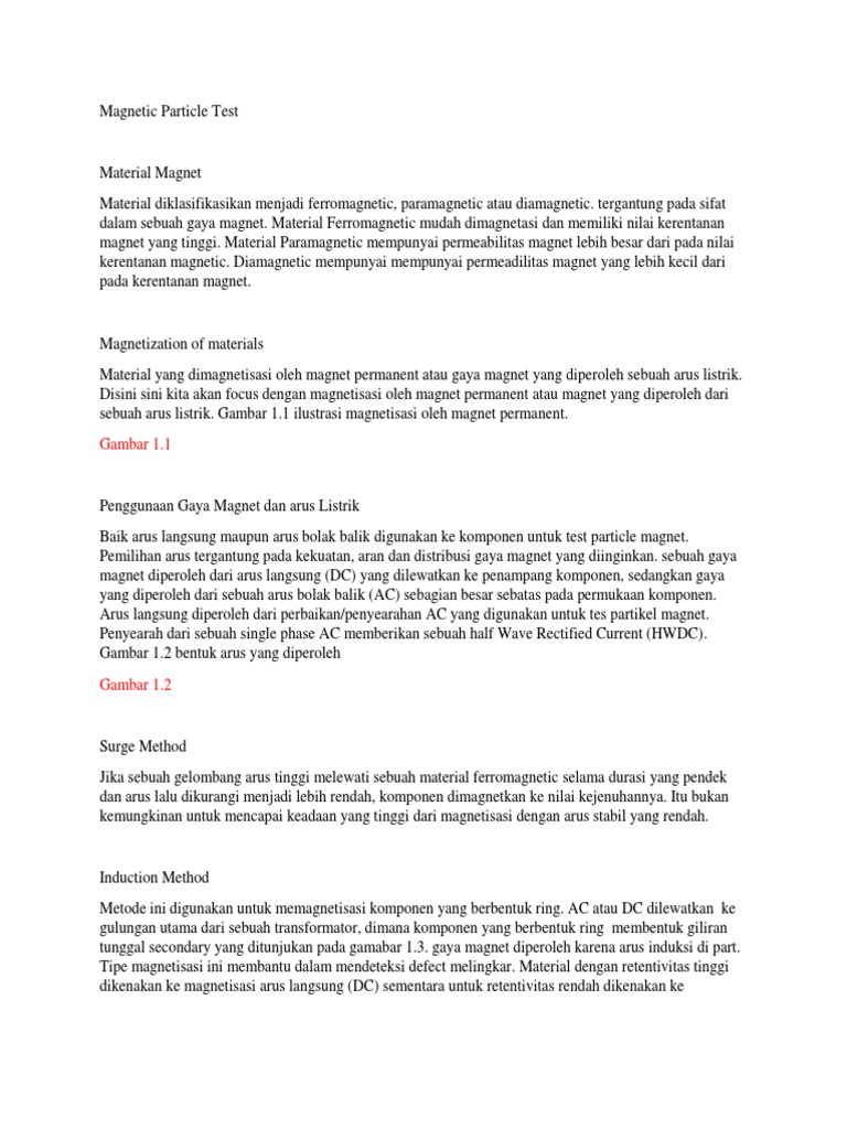 Liquid Penetrant & Magnetic Particle Test | PDF