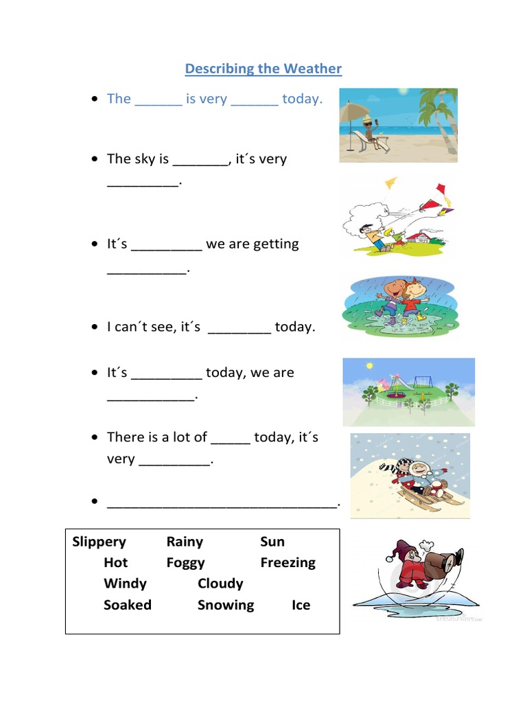 Describing The Weather | PDF