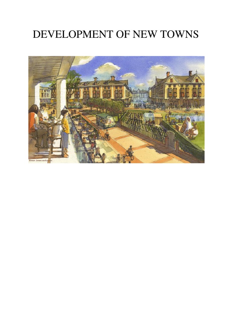 New Town Development Concepts | PDF | Urbanization | Municipal Solid Waste