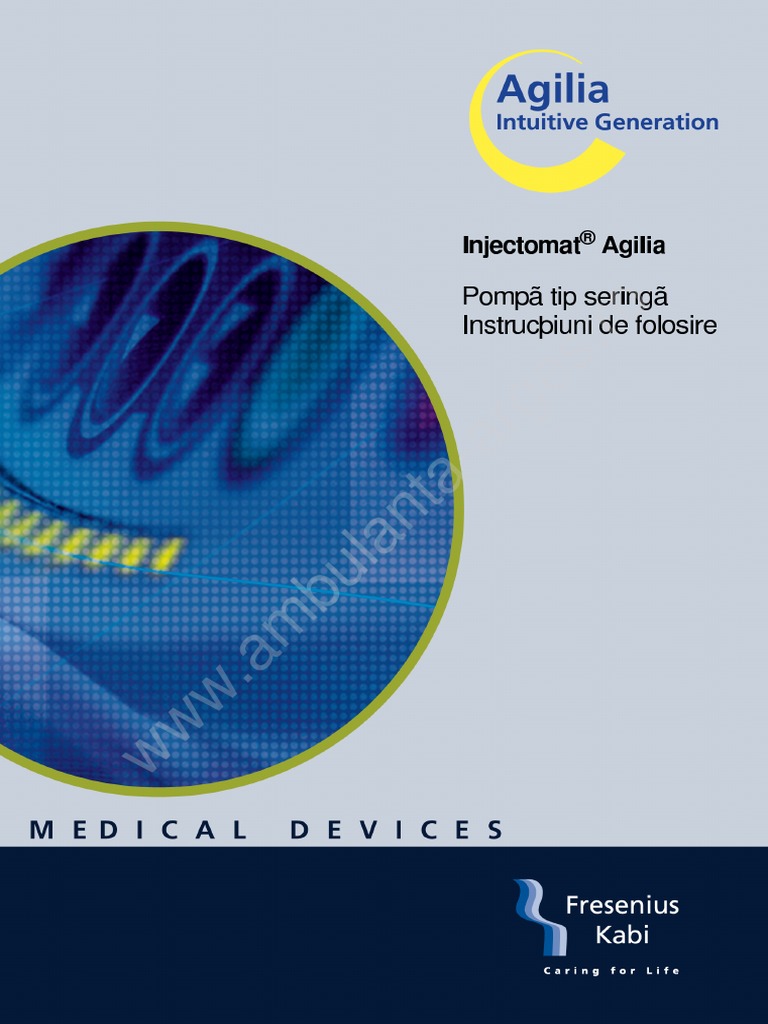 Manual Utilizare Injectomat Agilia | PDF