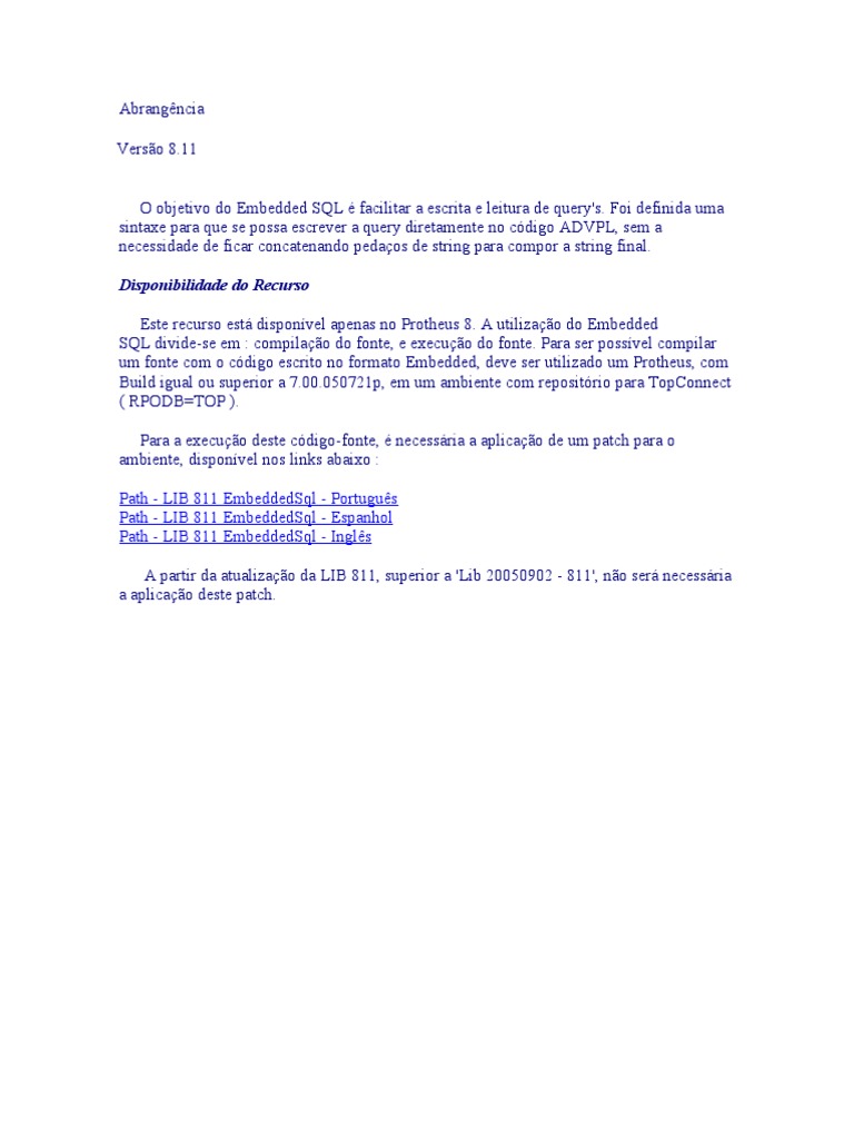 Embedded SQL | PDF | Compilador | SQL