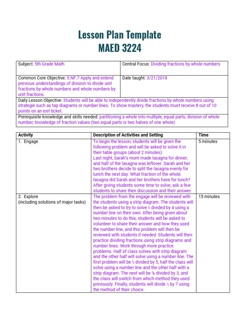 Kaytlen Thrift Maed 3224 Lesson Plan | PDF | Lesson Plan | Change
