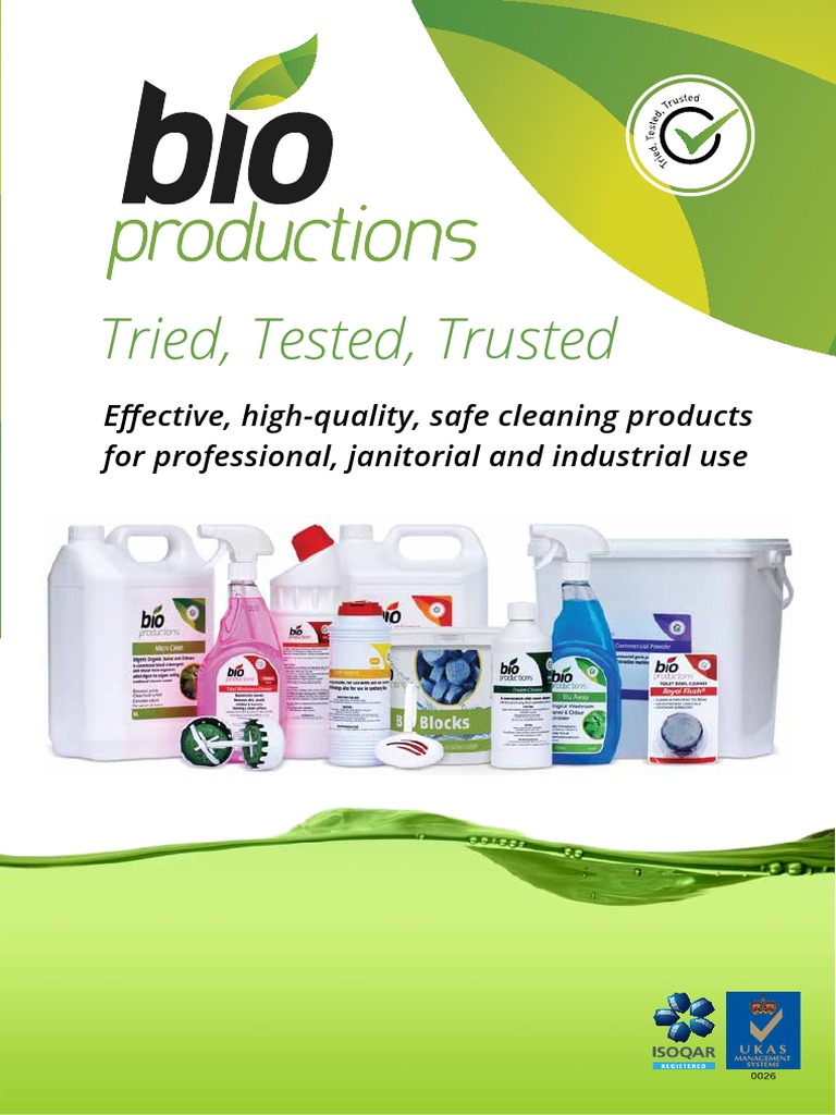 2016 Bio Productions Catalogue | PDF | Housekeeping | Industries