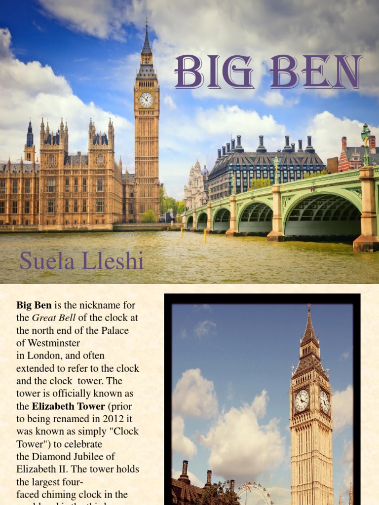Big Ben | PDF | Palace Of Westminster | Nature