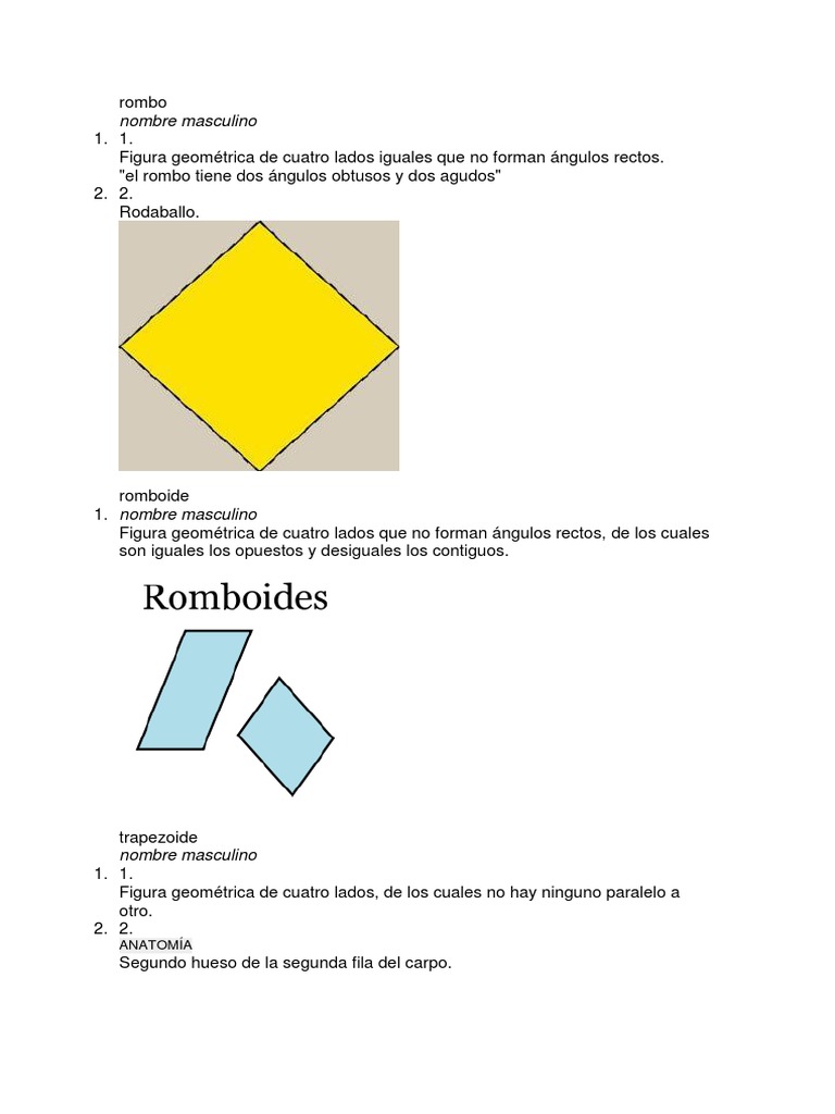 Rombo | PDF | Zona | Geometría