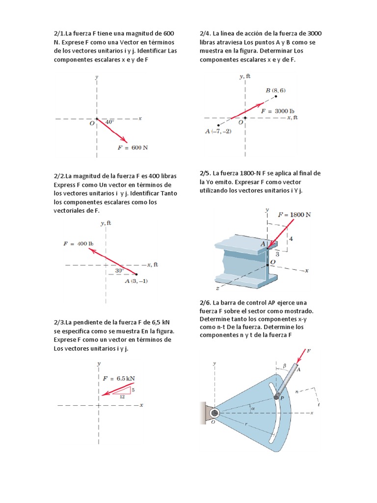 Estatica Traducido | Descargar gratis PDF | Vector Euclidiano | Fuerza