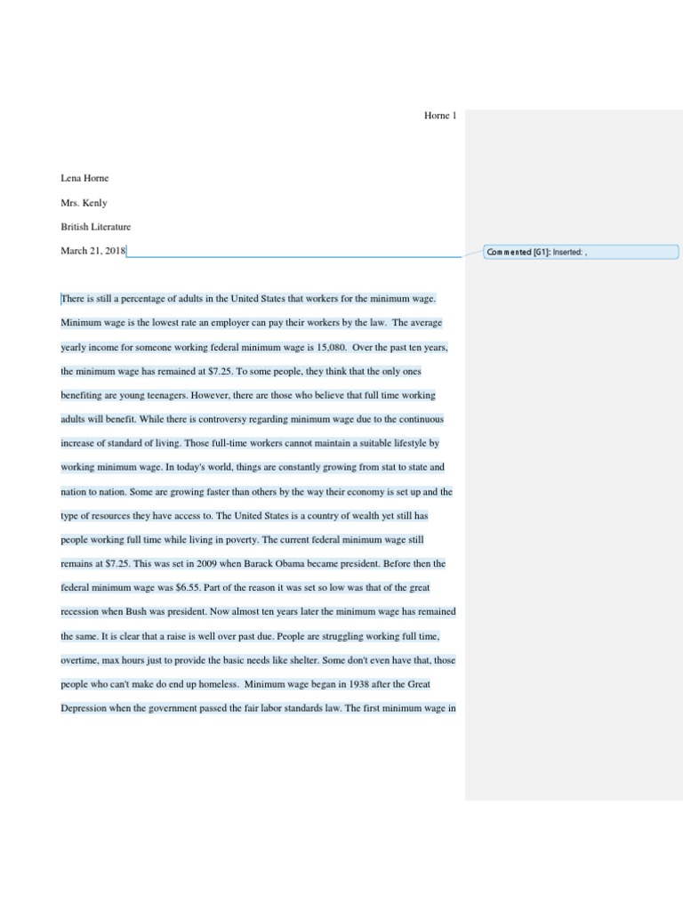 Reaserch Paper | PDF | Great Depression | Living Wage