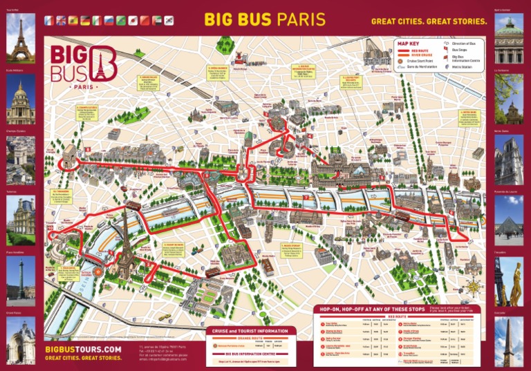 Paris Big Bus Tour Map PDF | PDF