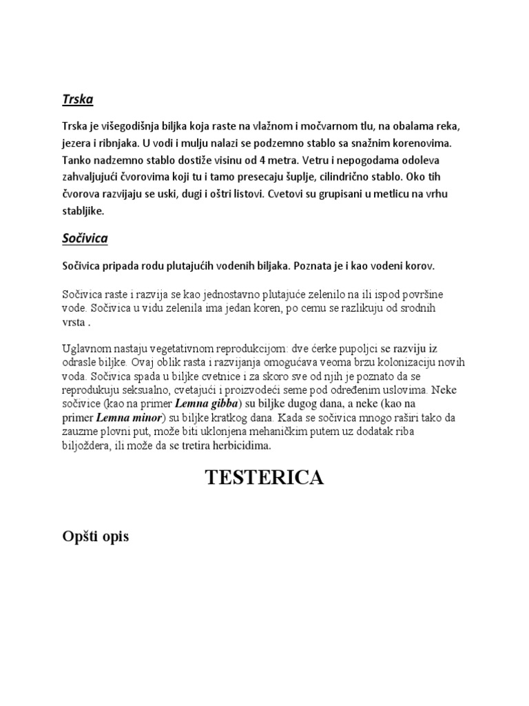 Trska | PDF
