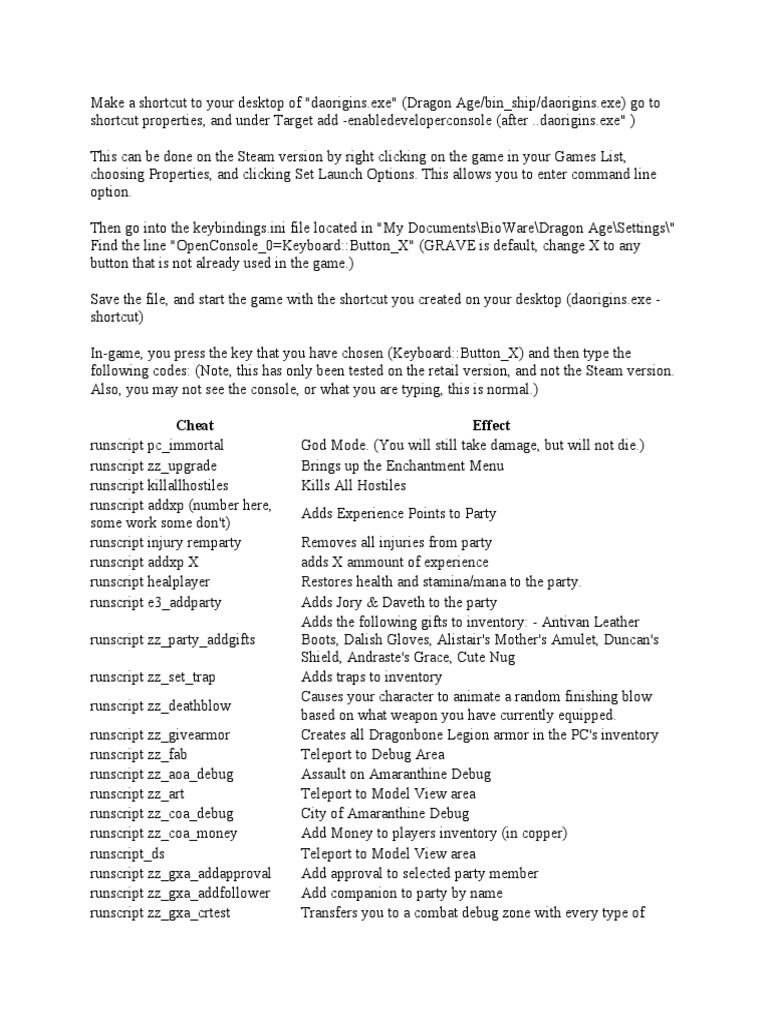 Cheats | PDF | Cheating In Video Games | Command Line Interface
