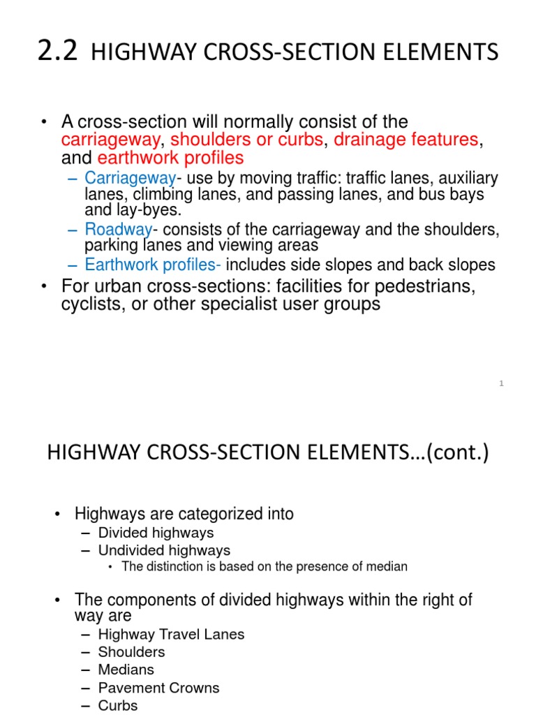 Components of Highway | PDF | Lane | Traffic
