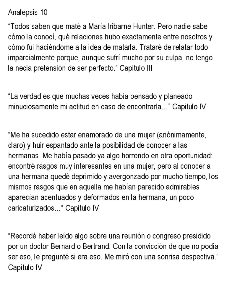 Analepsis y Prolepsis | PDF | Verdad