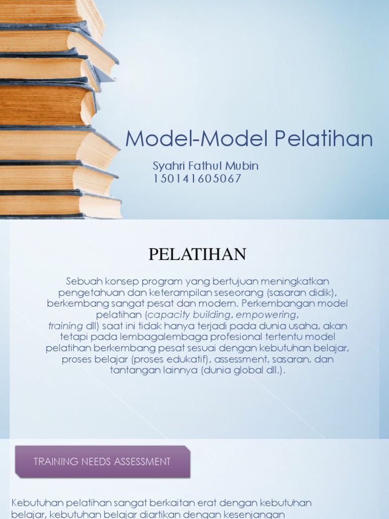 Model Model Pelatihan Pdf