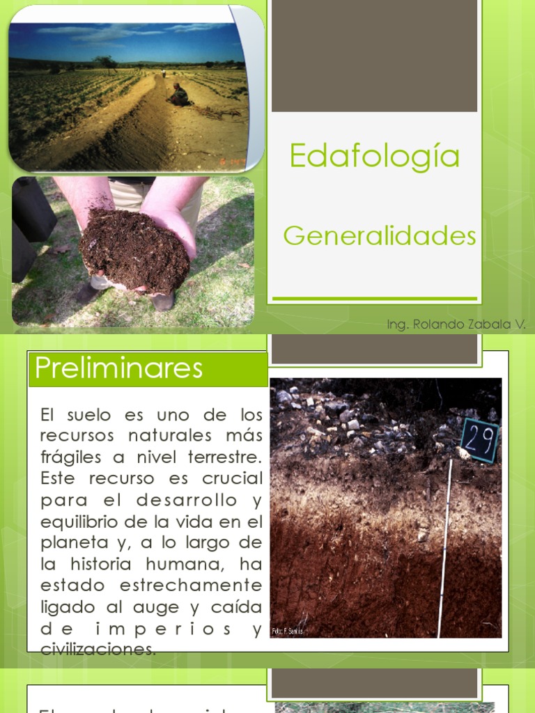 Introducción a la edafología: Funciones y factores que influyen en la ...