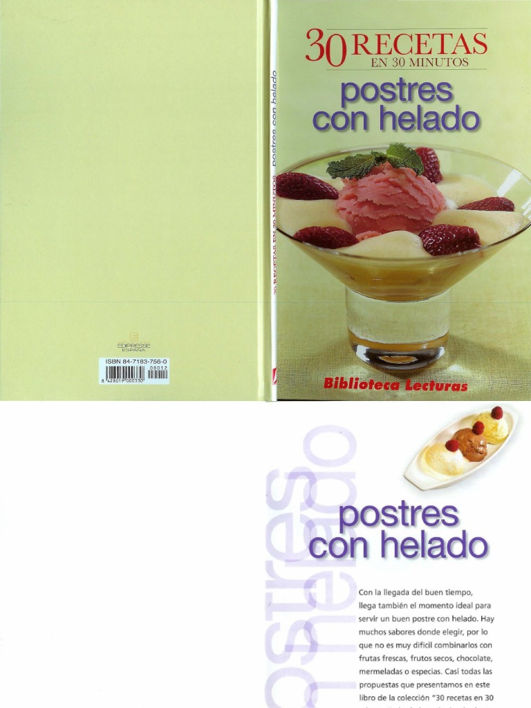 Recetas de Postres Rápidos para Niños | PDF | Helado | Crema