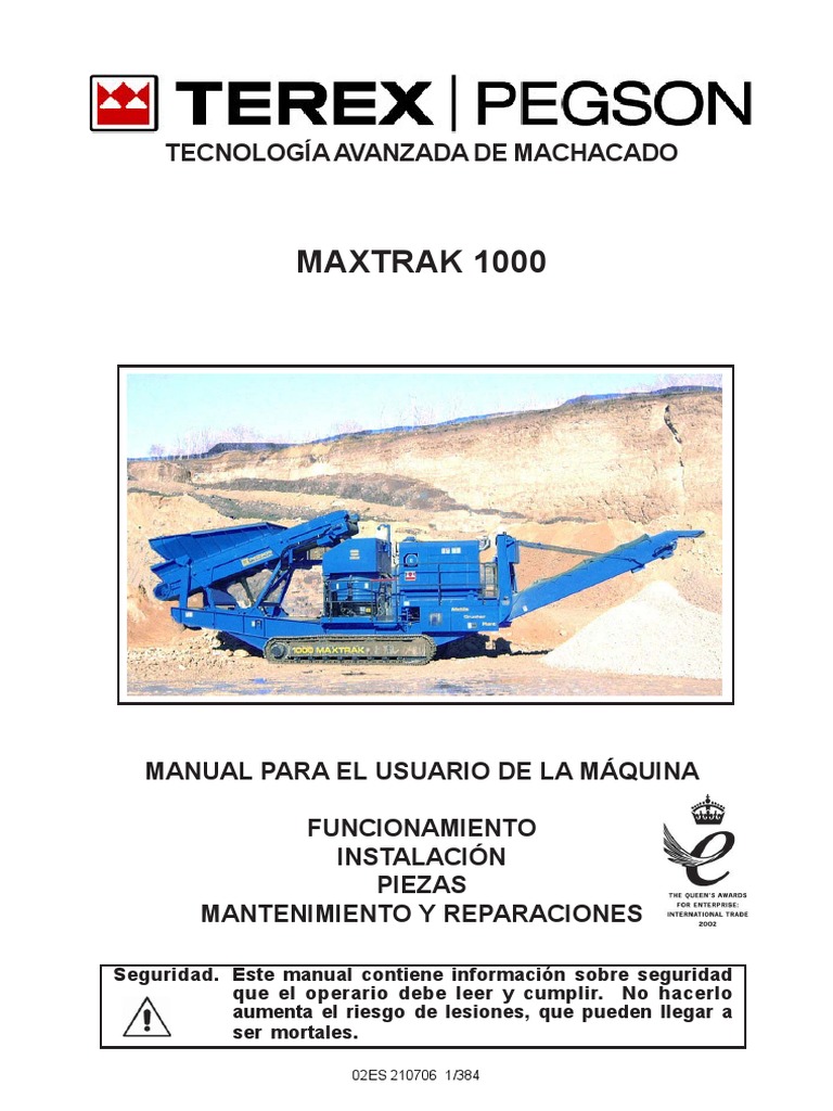 Maxtrak 1000 Manual 02ES 210706 | PDF | Neumático | Ascensor