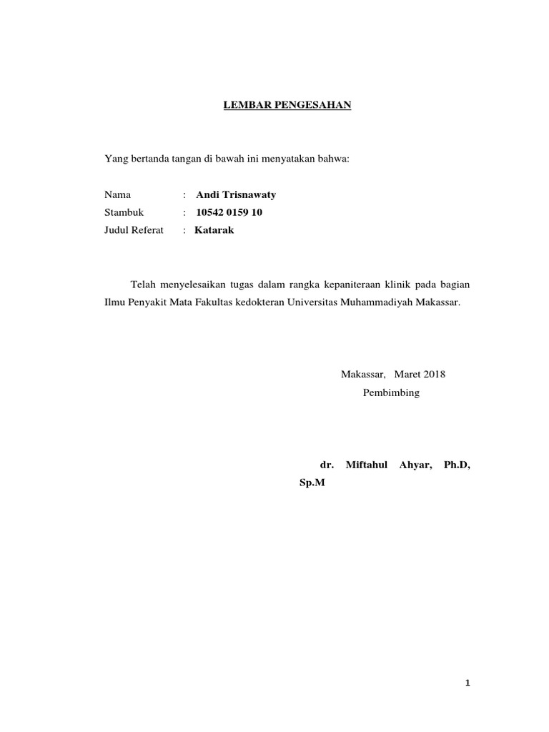 Lapsus Mata CSR | PDF