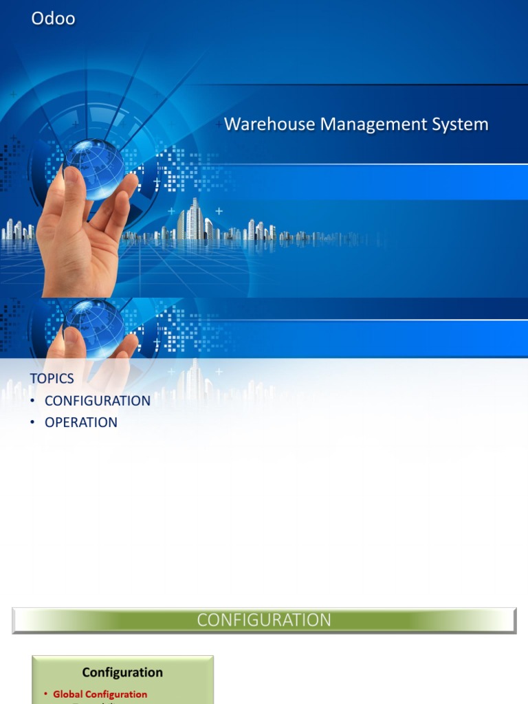 Odoo WMS - Warehouse Management System | PDF | Warehouse | Economic Sectors