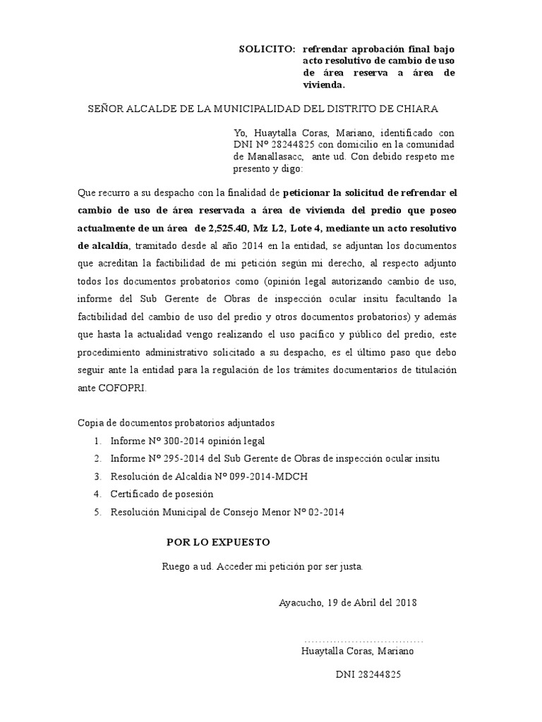 Solicitud Refrendar | PDF