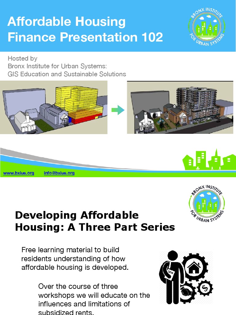 Understanding Affordable Housing Finance 102 | PDF | Affordable Housing ...