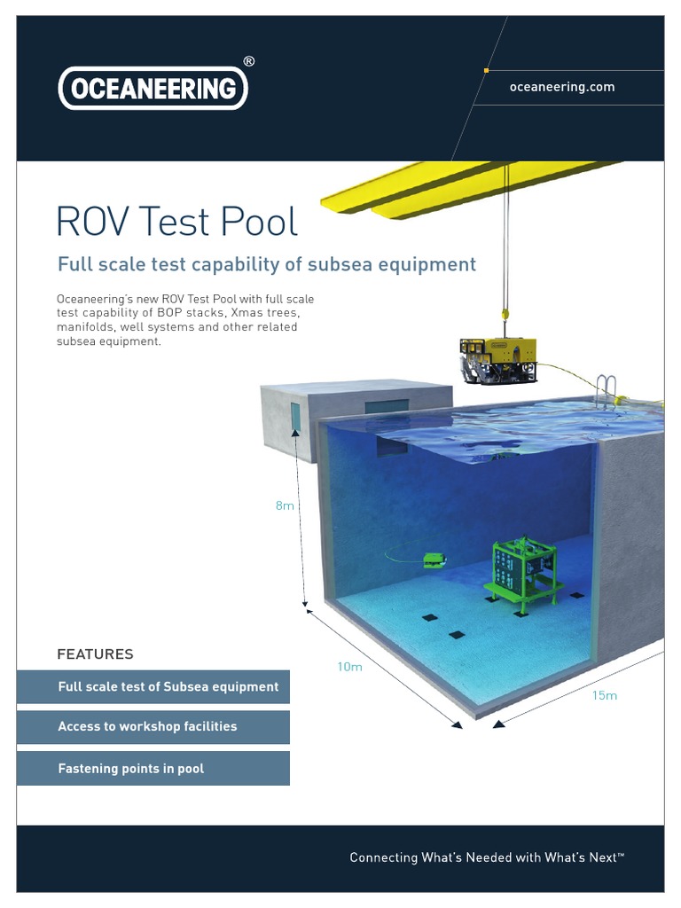 2015 09 ROV Test Pool Web | PDF | Subsea (Technology) | Crane (Machine)