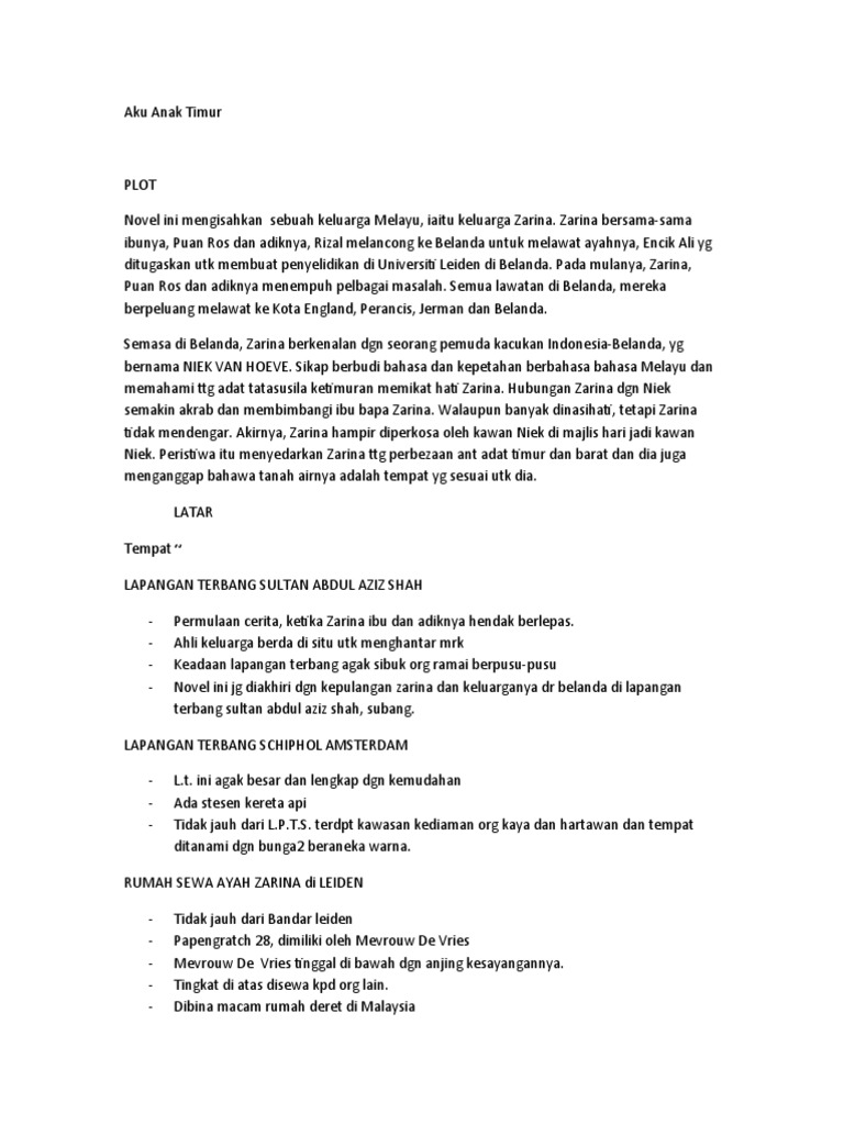 Aku Anak Timur | PDF