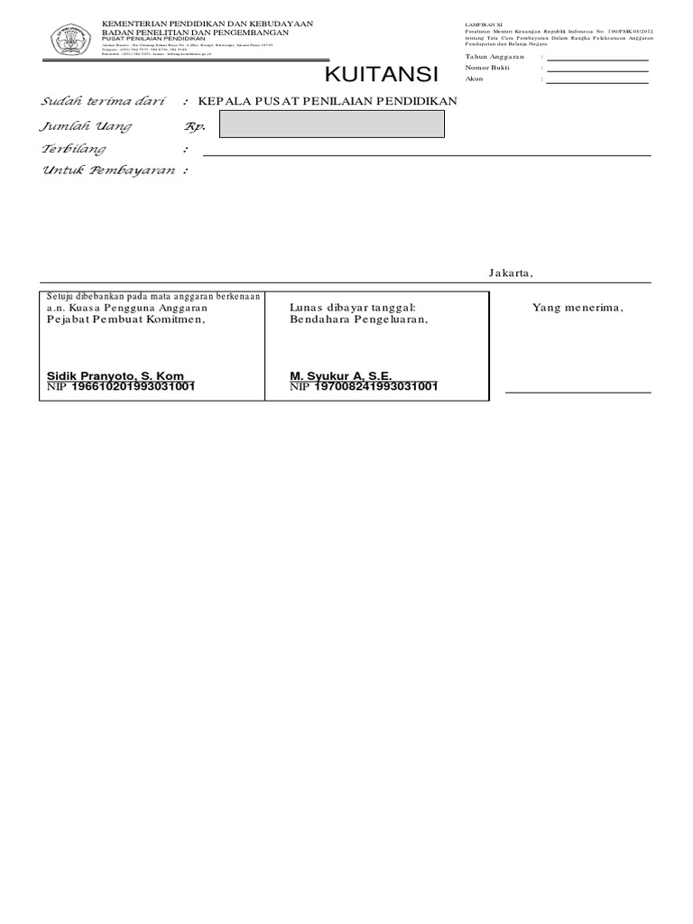 01 Doc Kwitansi | PDF