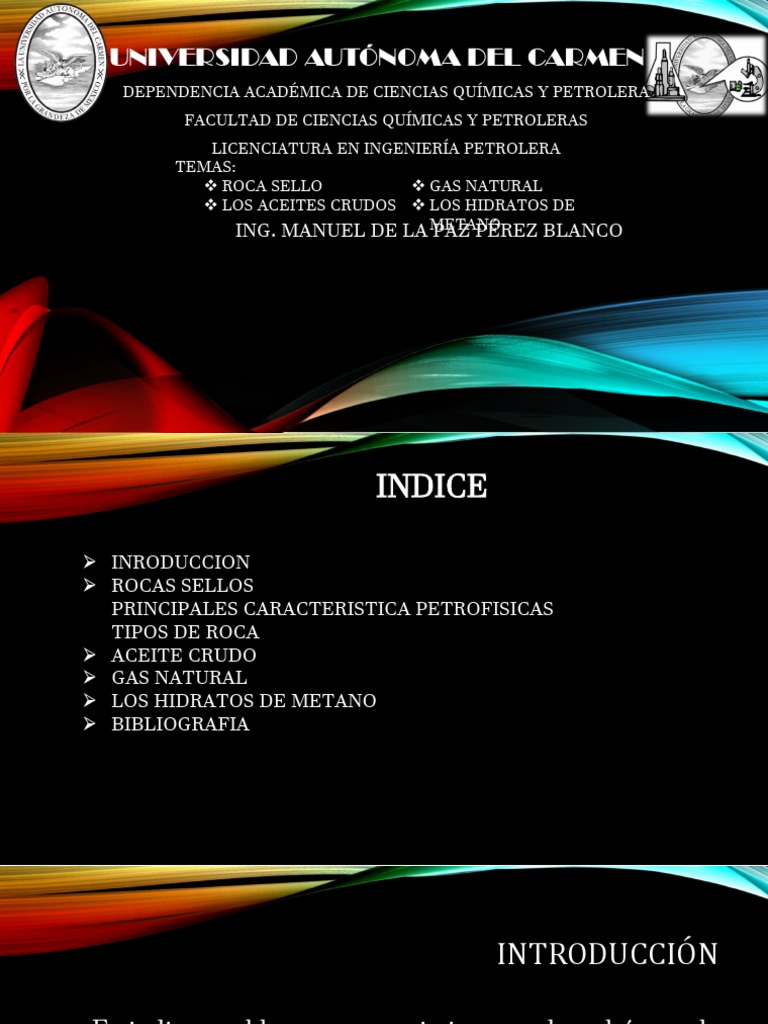 Equipo 2 - Roca Sello PDF | PDF | Minerales | Metano